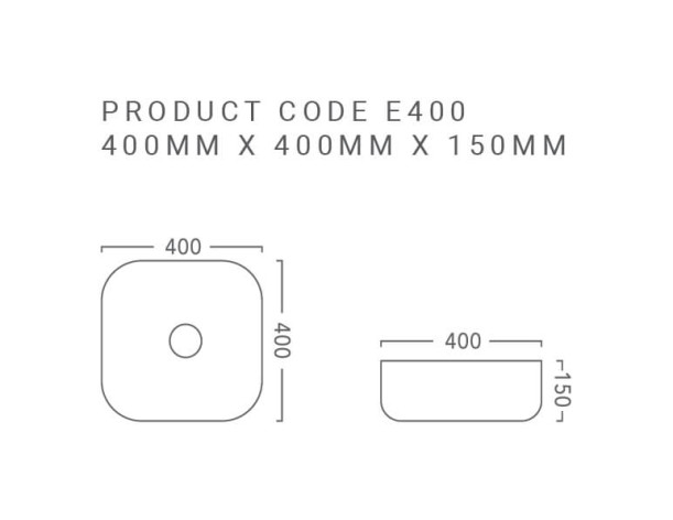 Essence 400 - Above Counter Basin | RFBath